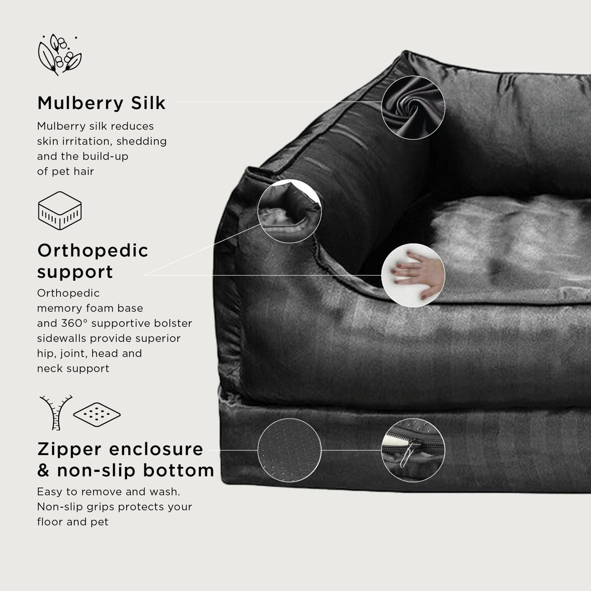 Tucker Murphy Pet™ Mulberry Silk Pet Bed | Wayfair