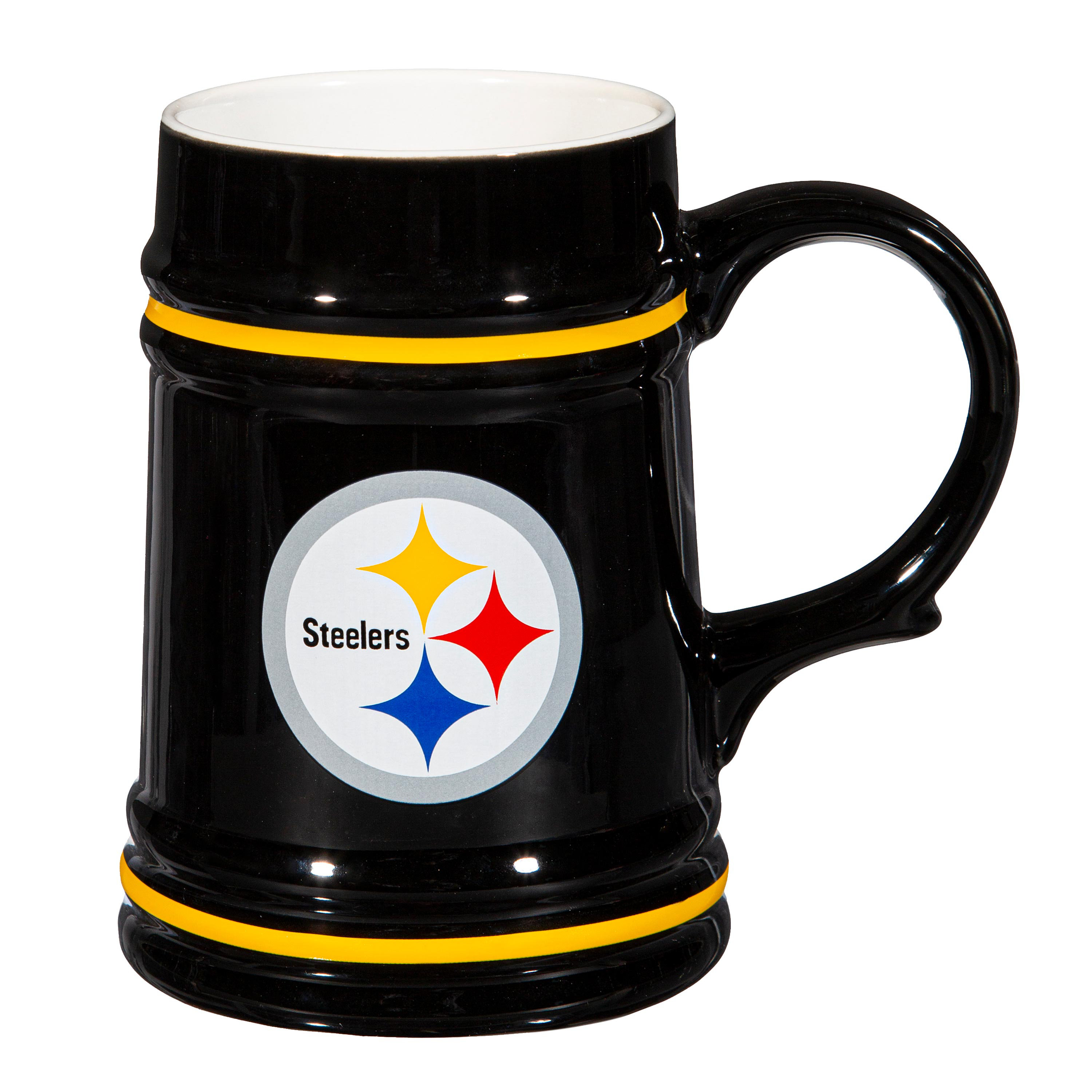Charlton Home® Pittsburgh Steelers Ceramic Stein Cup, 24oz | Wayfair