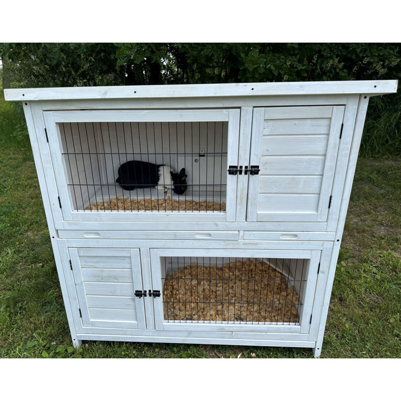 Zylina Weather Resistant Rabbit Hutch with Ramp | Wayfair