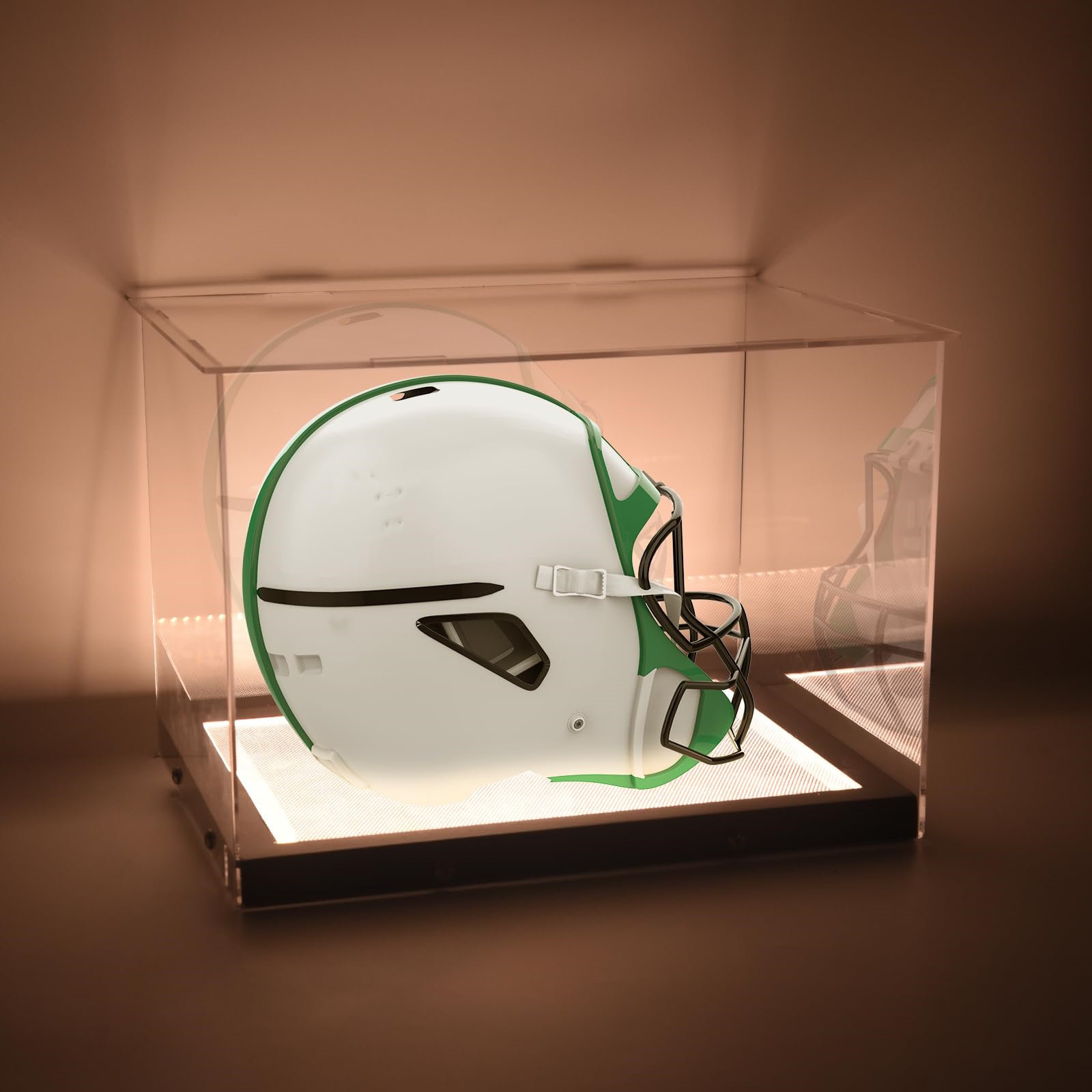 Football Helmet Wall Mount 32 Mini Football Helmet Display Case Wall ...