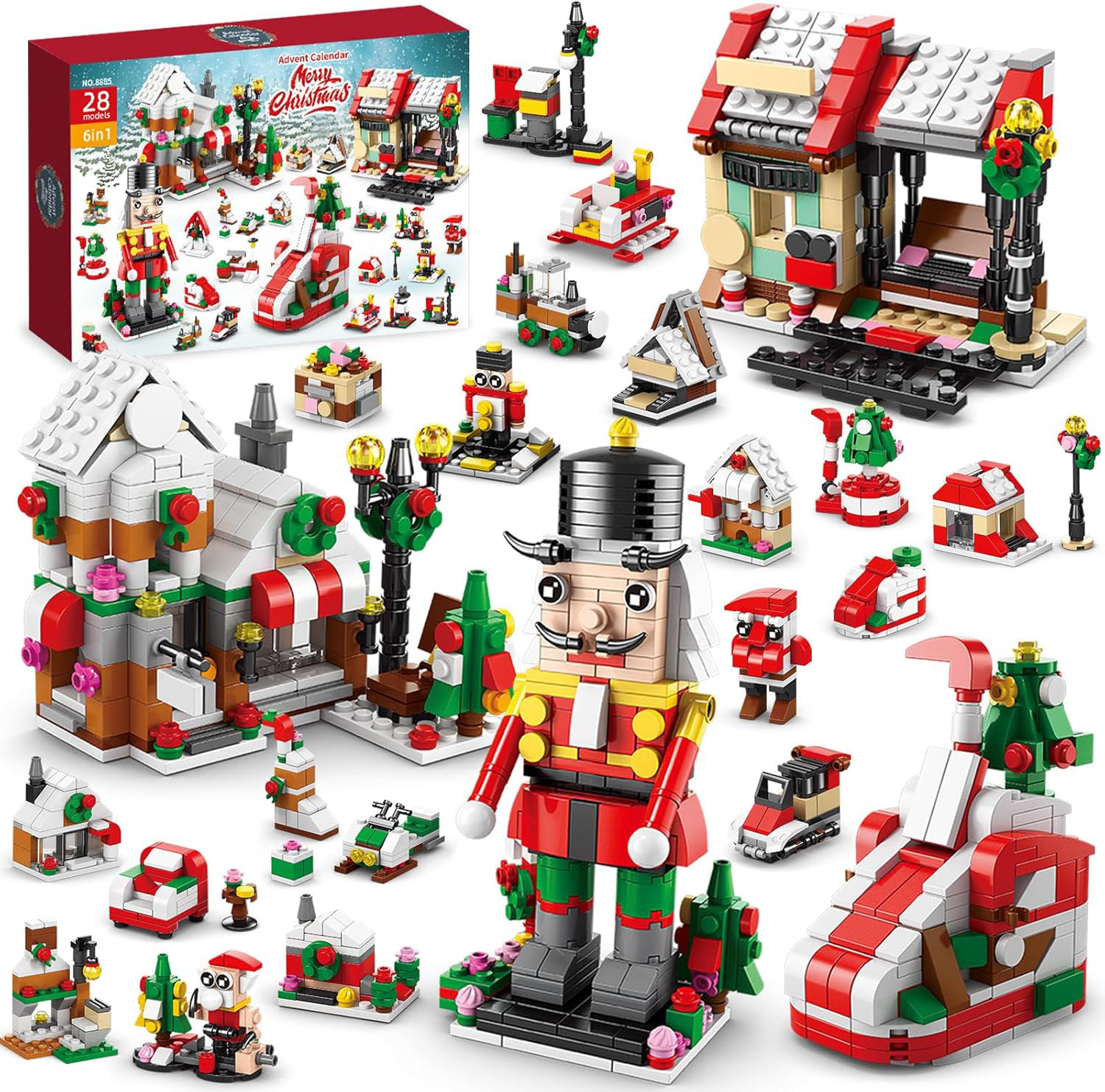The Holiday Aisle® Advent Calendar 2024 Christmas Nutcracker Building ...
