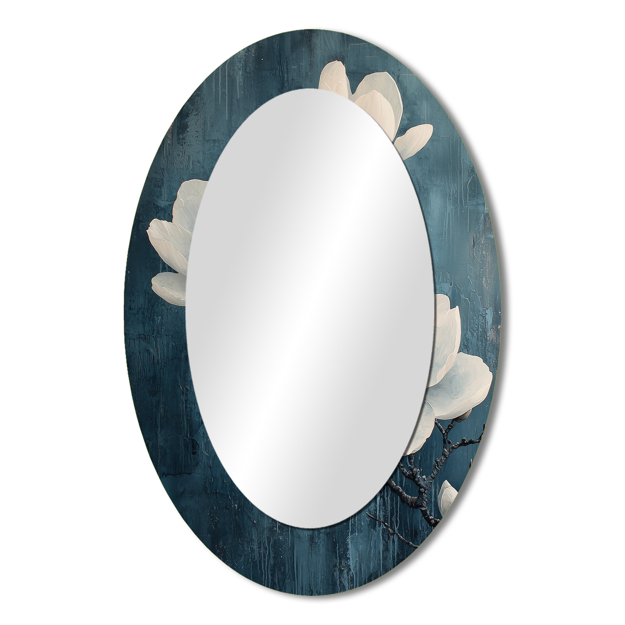 Latitude Run® Magnolia Blooms In Saffire Winter Impressionist II ...