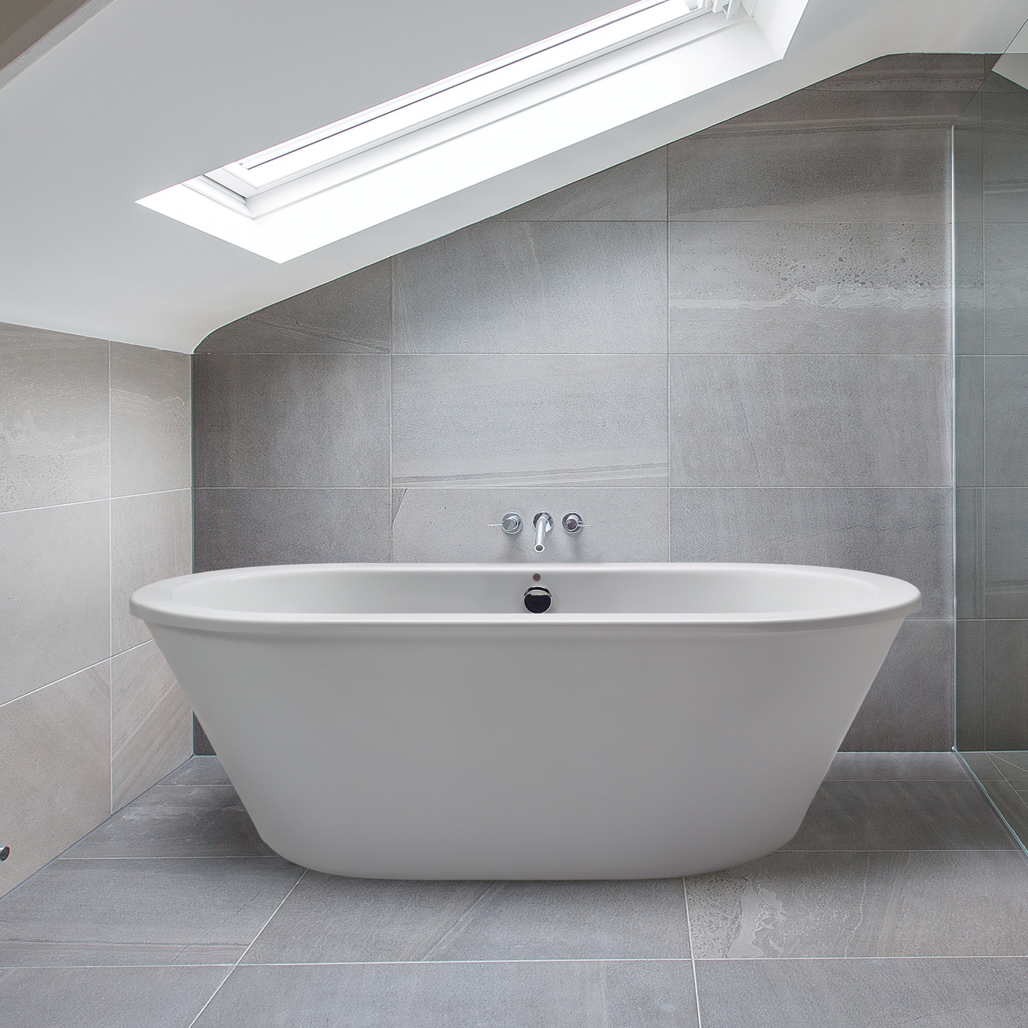 MTI Baths MTI Solutions 71.75" Freestanding Air Bathtub - Matte | Wayfair