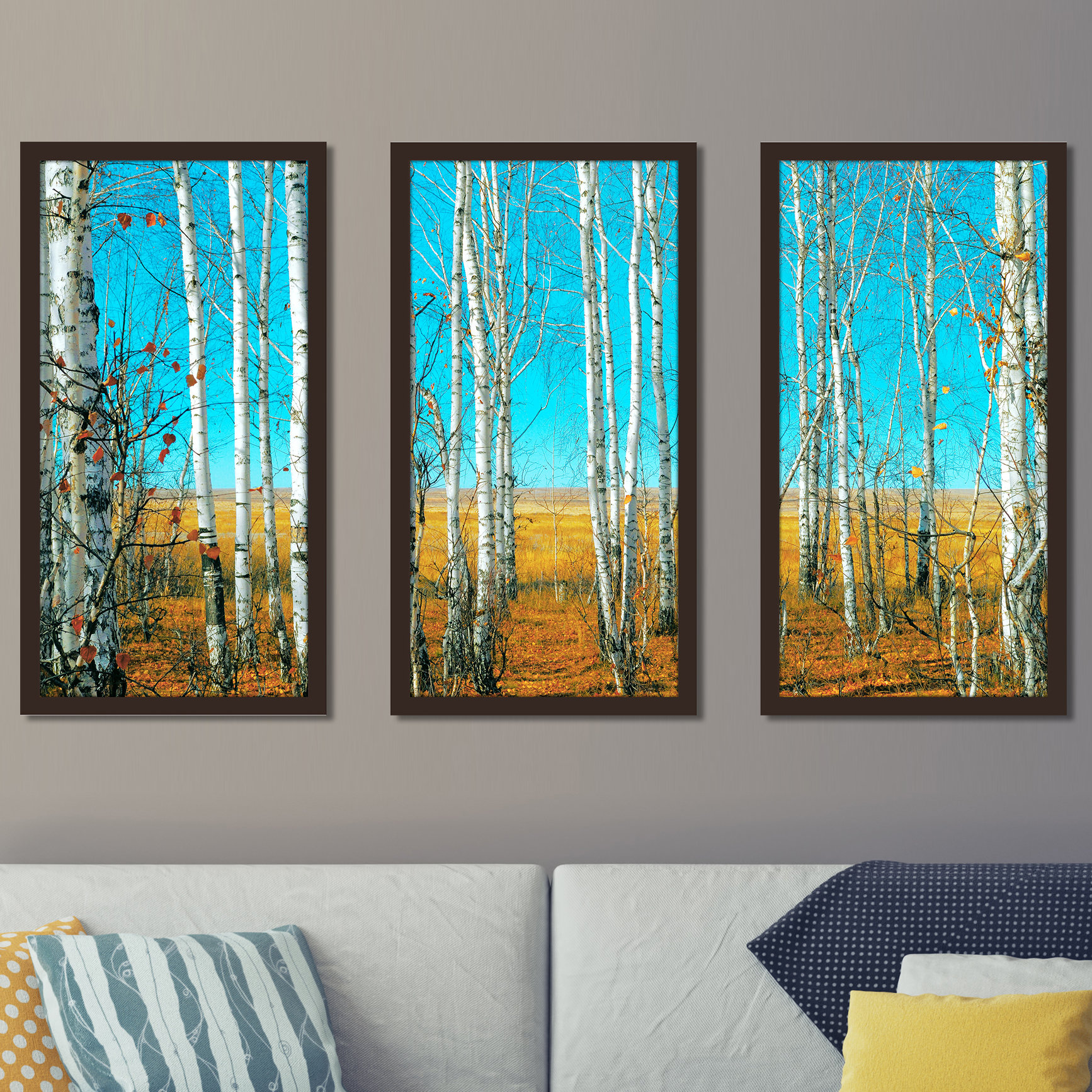 PicturePerfectInternational Blue Skies - 3 Piece Picture Frame ...