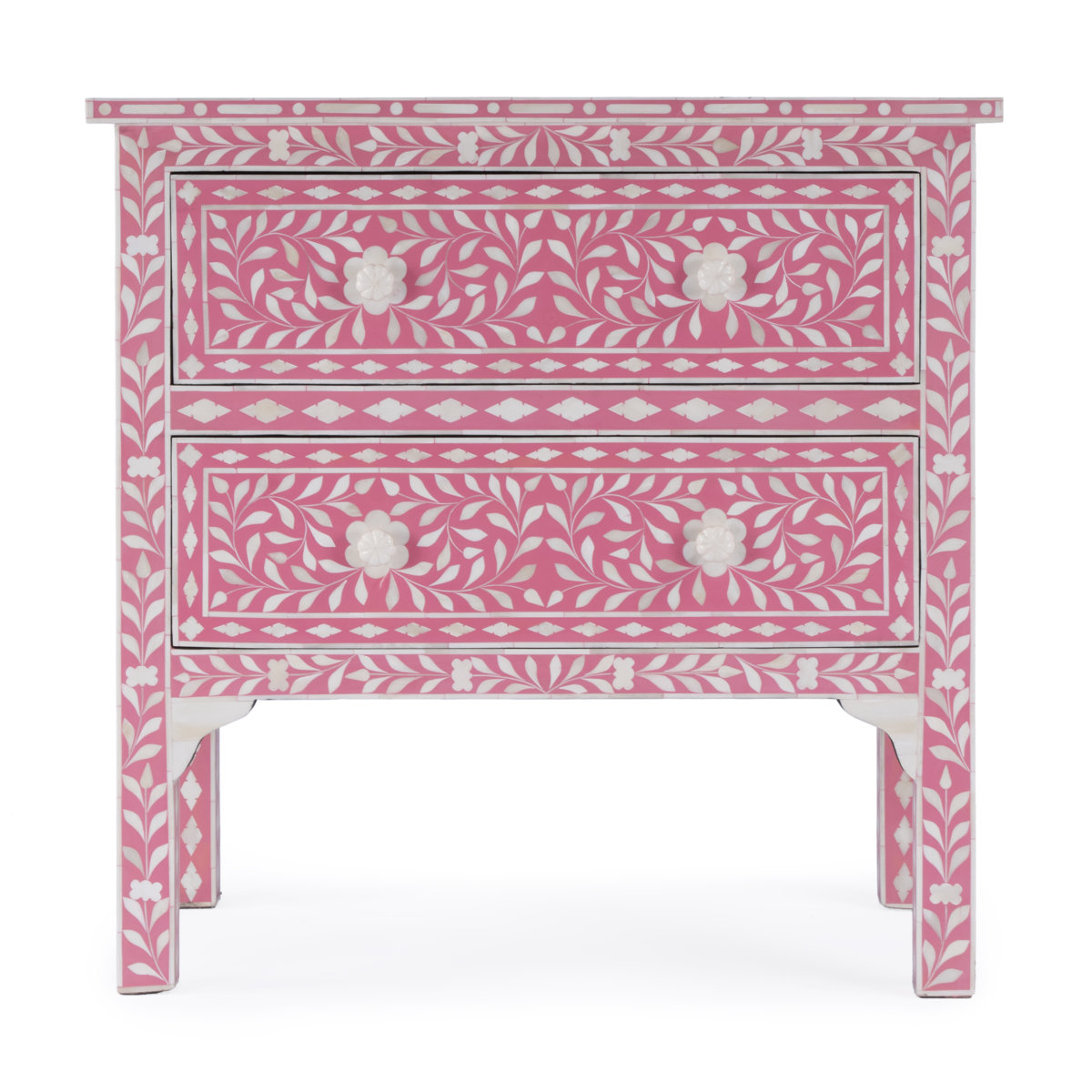 Butler Vivienne Pink Bone Inlay Accent Chest | Perigold