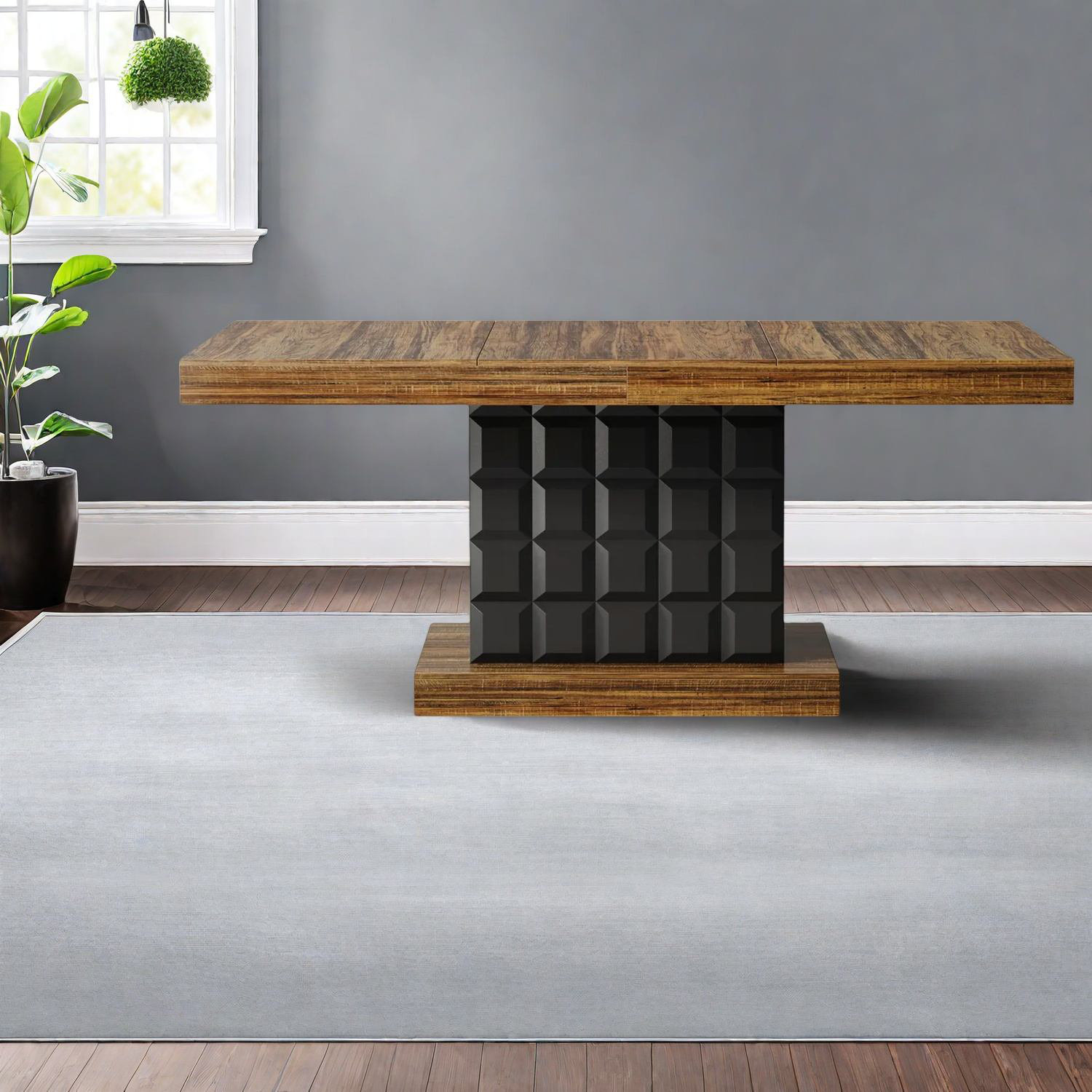 Ivy Bronx Modern Mdf Dining Table, Spacious Design, Home Kitchen | Wayfair