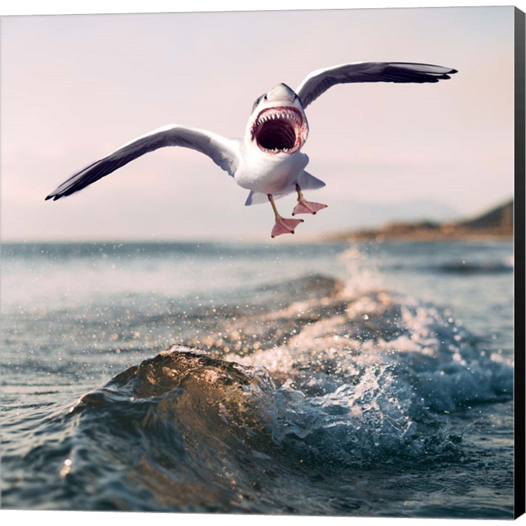 Trinx Gullshark By Pixelmated Animals, Canvas Wall Art - Wayfair Canada