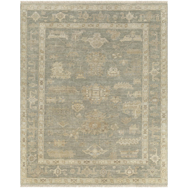 Surya 102520 Antalya Hand Knotted Wool Abstract Rug | Wayfair