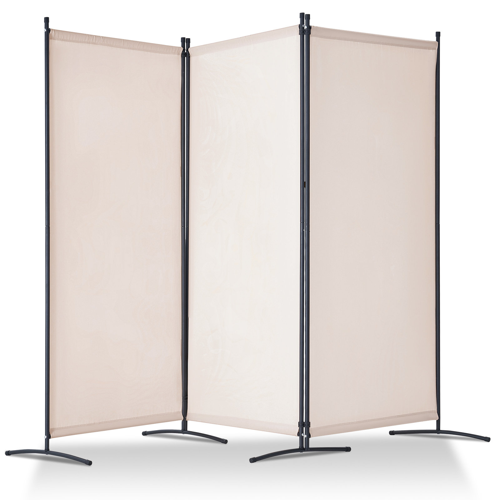 Ebern Designs Room Divider 3 Panel Fabric Room Privacy Screen for ...