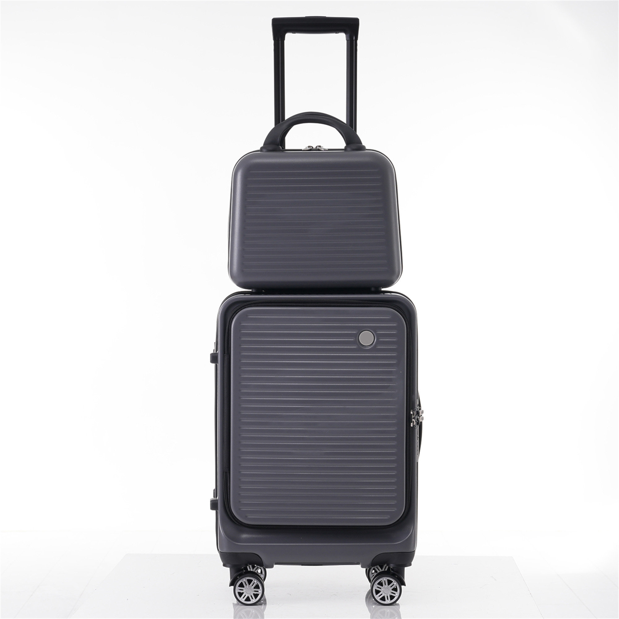 LOONGFIELD Carry-On Luggage 20 Inch Front Open Luggage Lightweight ...