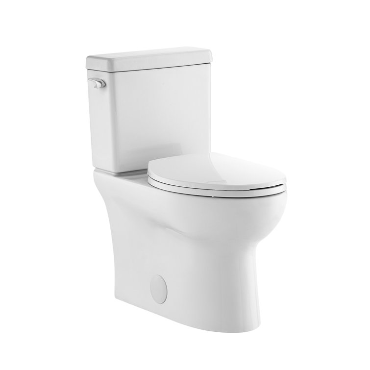 ELLAI 2-Piece Elongated Toilet Comfort Height ADA Single Flush Toilet 1 ...