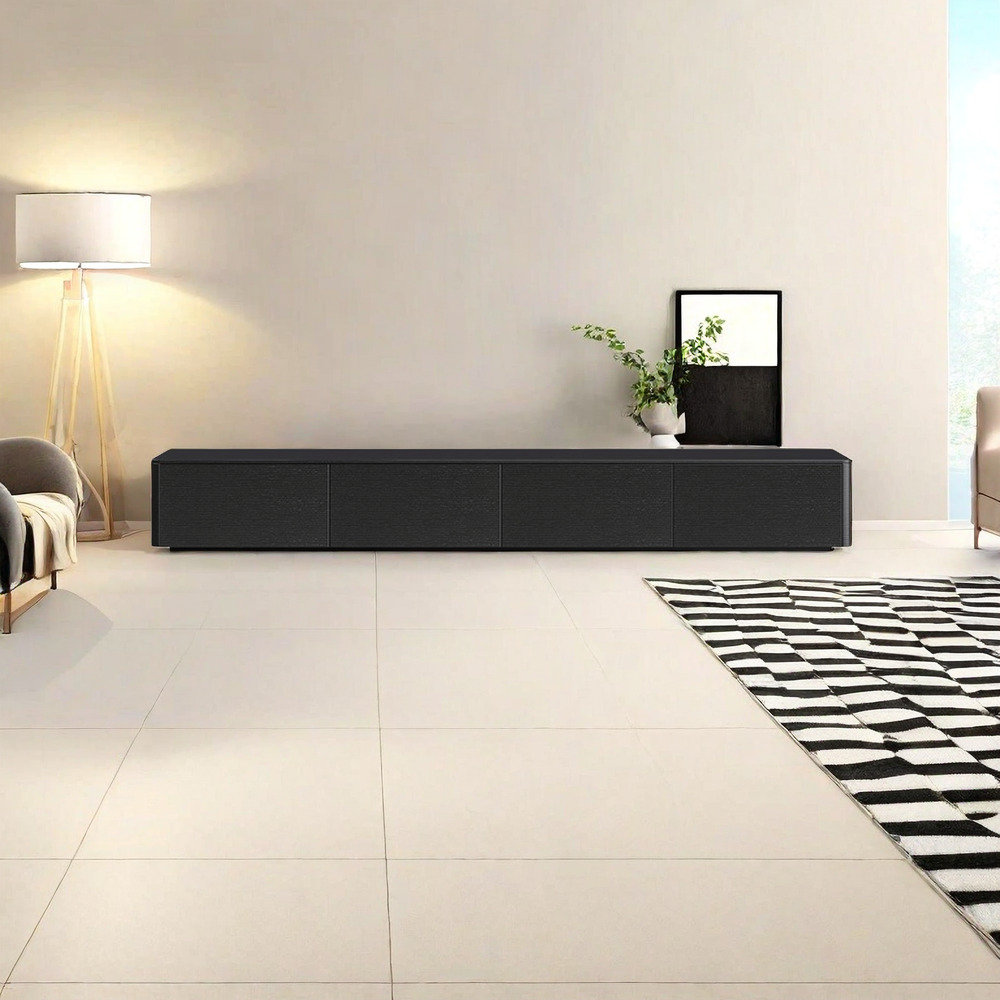 ComfyFurnituress Eco-Friendly Multi-Storage TV Stand 94.48'' Media ...