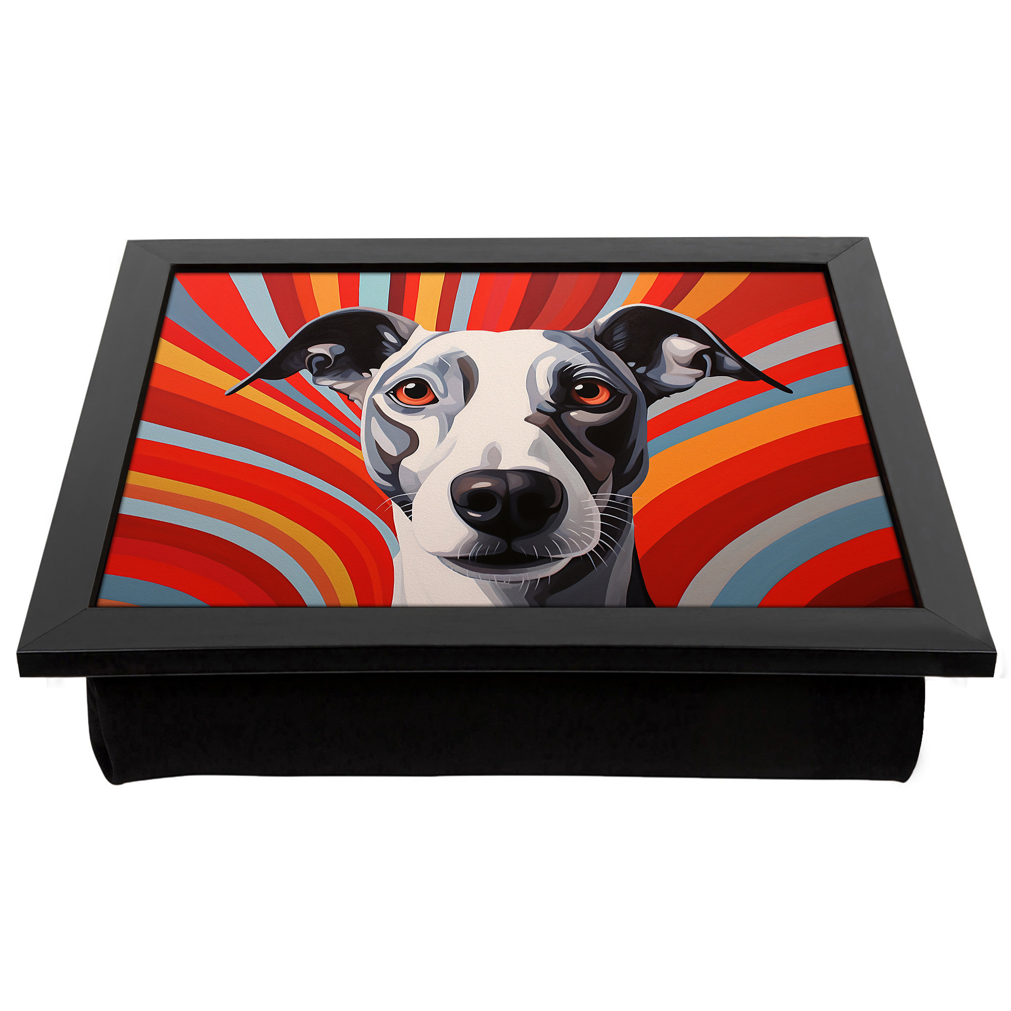 Metro Lane Whippet Op Art Lap Tray with Cushion | Wayfair.ie