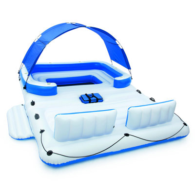 Bestway Hydro-Force Tropical Breeze 6 Person Inflatable Party Island ...