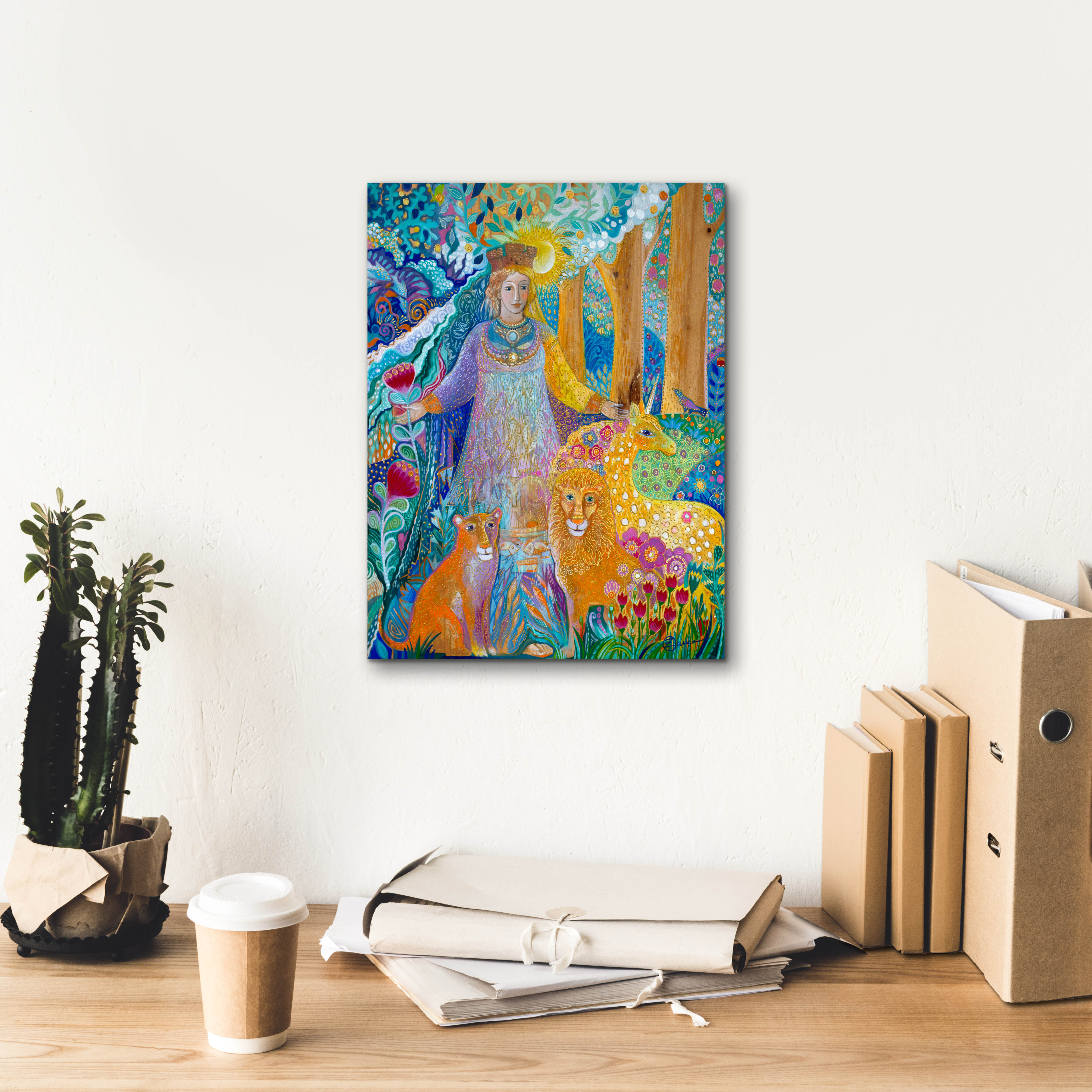 Bungalow Rose Epic Graffiti 'Goddess Cybele' by Oxana Zaika Canvas Wall ...