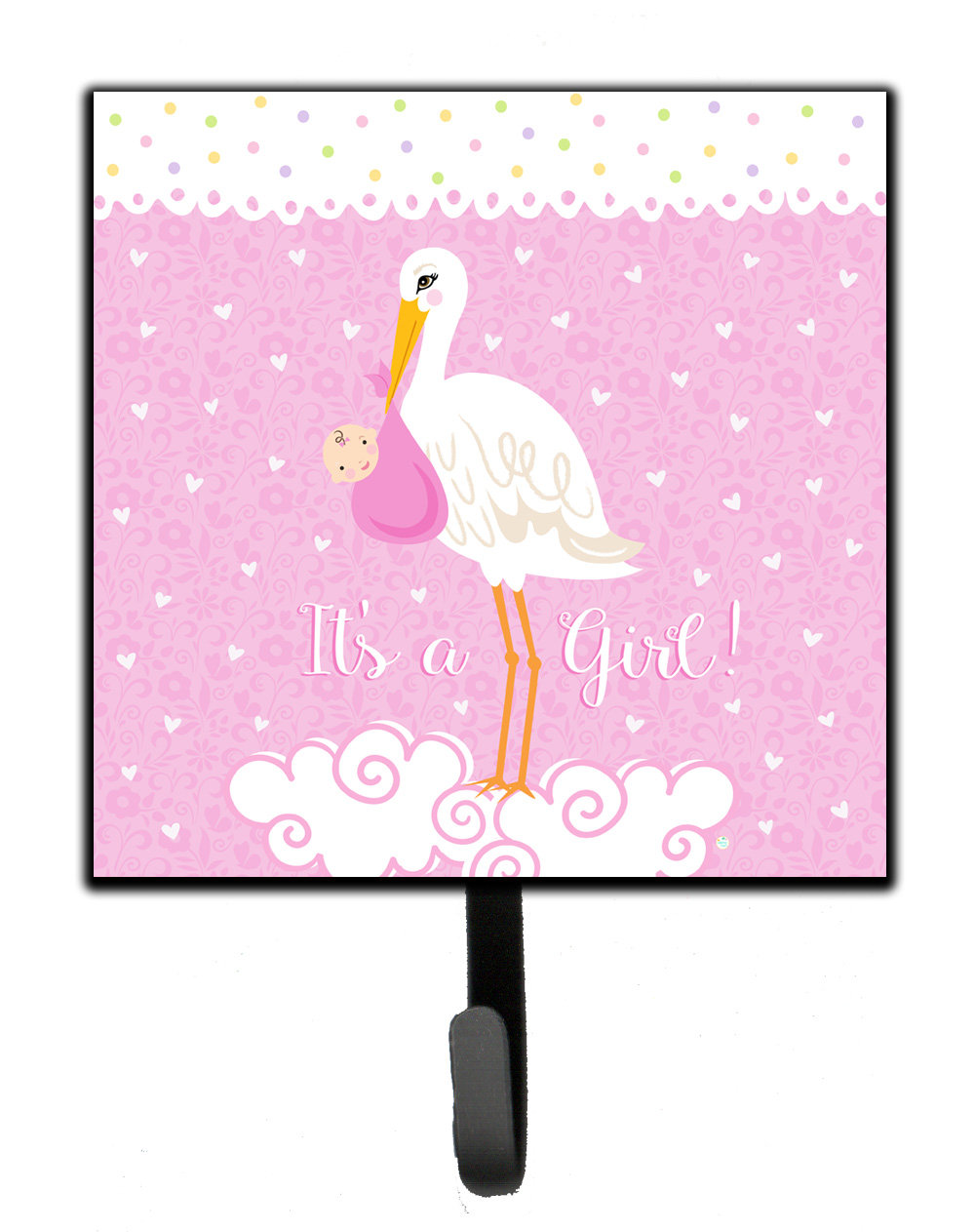 Harriet Bee Packer It's a Baby Girl Wall Key Organizer with Key Hooks ...