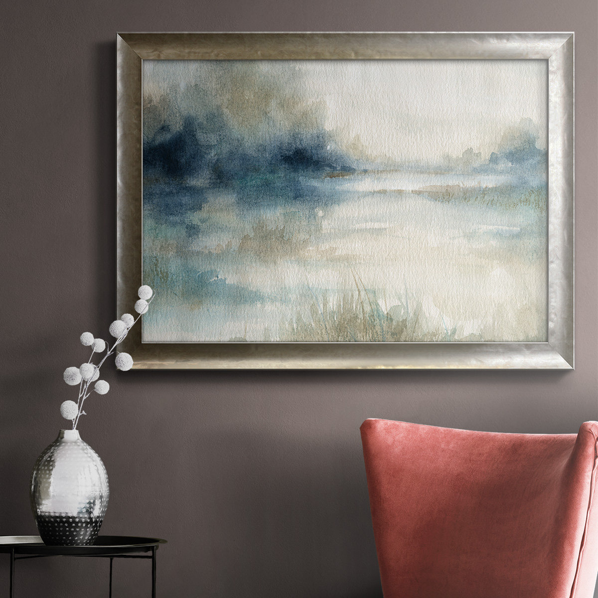 17 Stories Still Evening Waters II Premium Framed Canvas- Ready To Hang ...