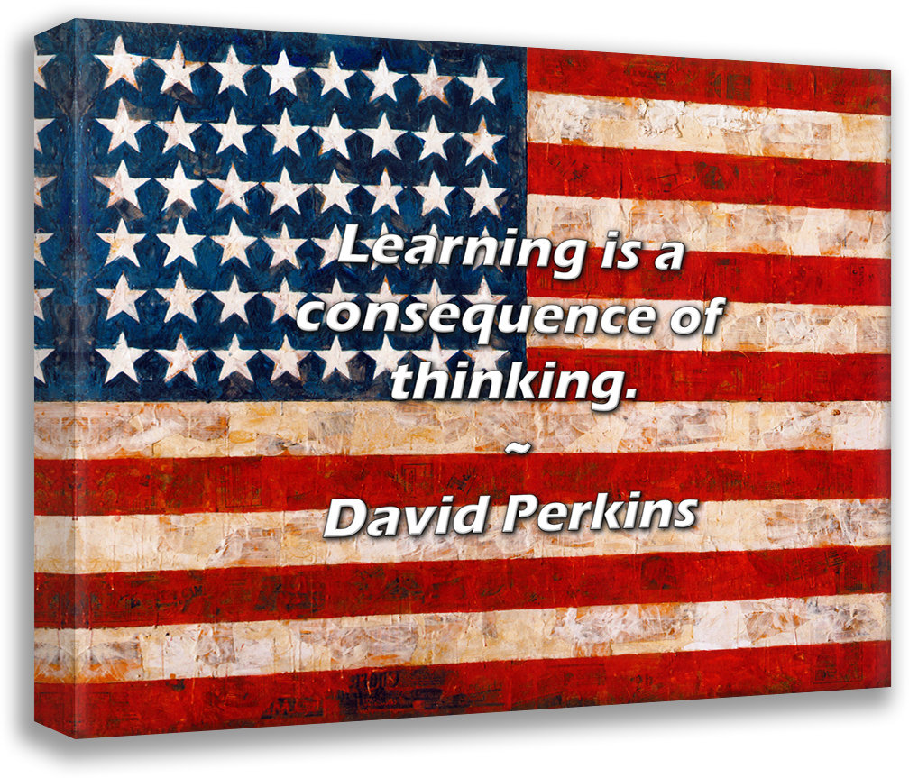 Trinx David Perkins Quote: Learning is a consequence of thinking. | Wayfair
