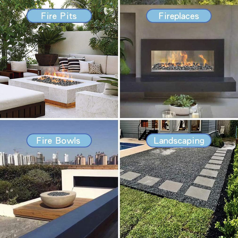 G & R PLUMBING ENTERPRISES, INC. 10LB Lava Rocks for Fire Pits, Fire ...