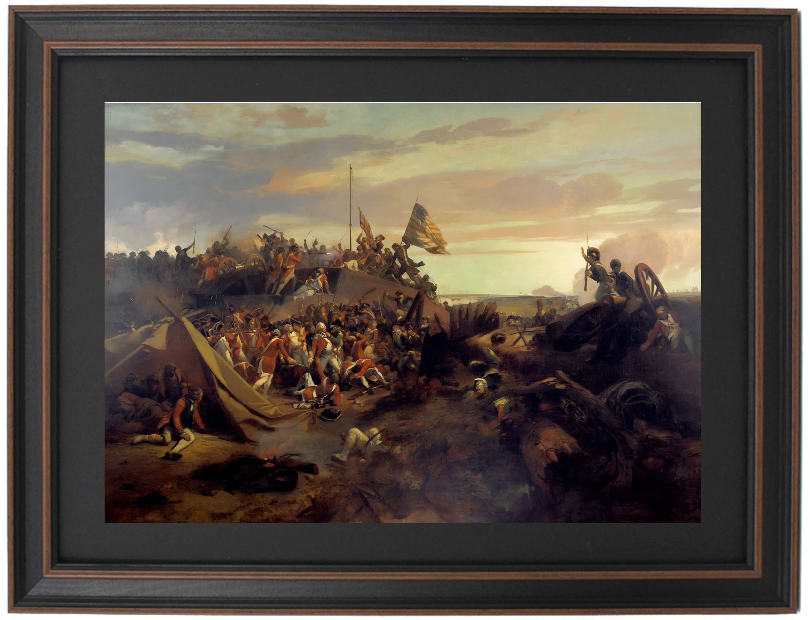 Canora Grey Framed Storming A Redoubt At Yorktown By Eugene-Louis Lami ...