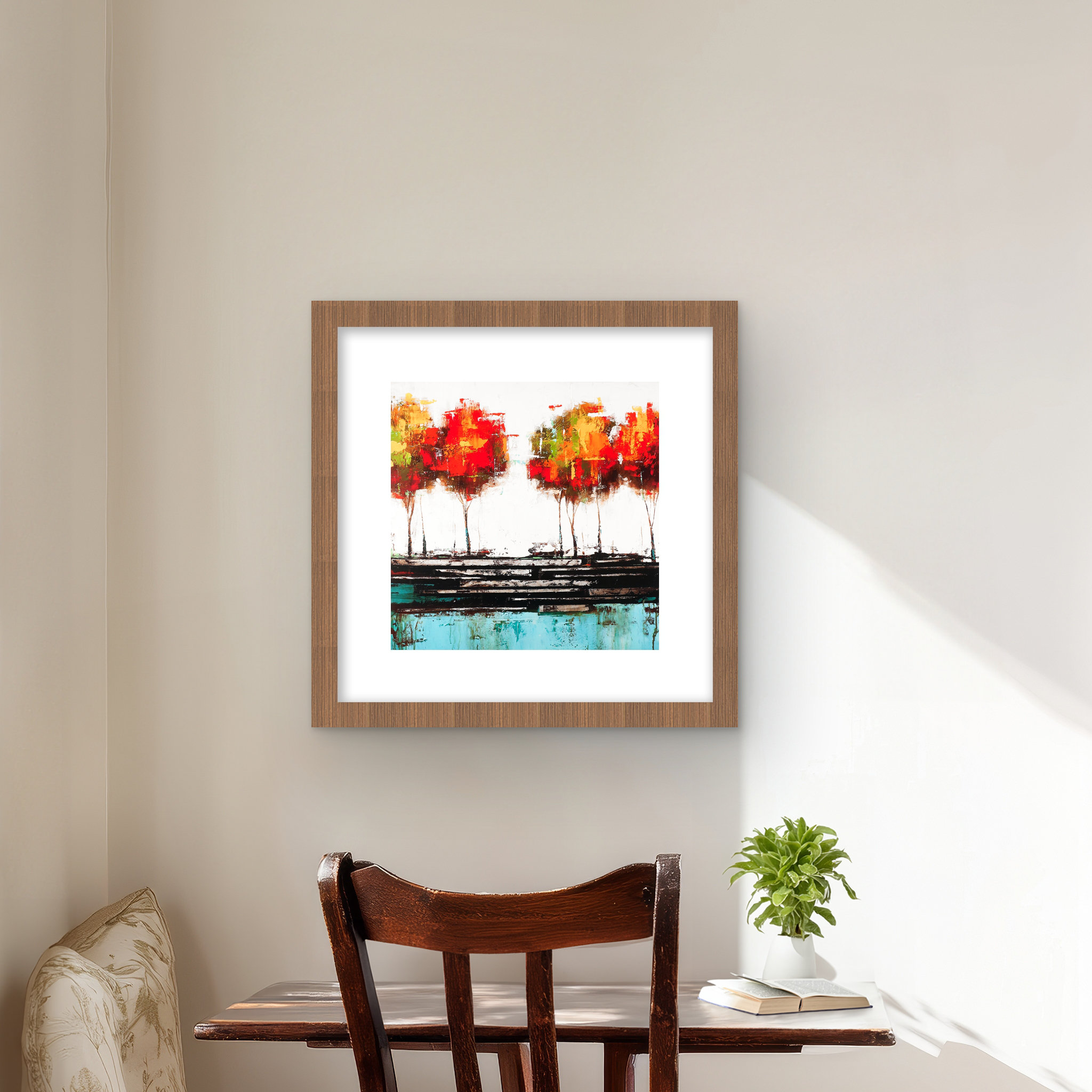 Lark Manor™ Modern Style Trees - Industrial Landscapes Framed Print ...