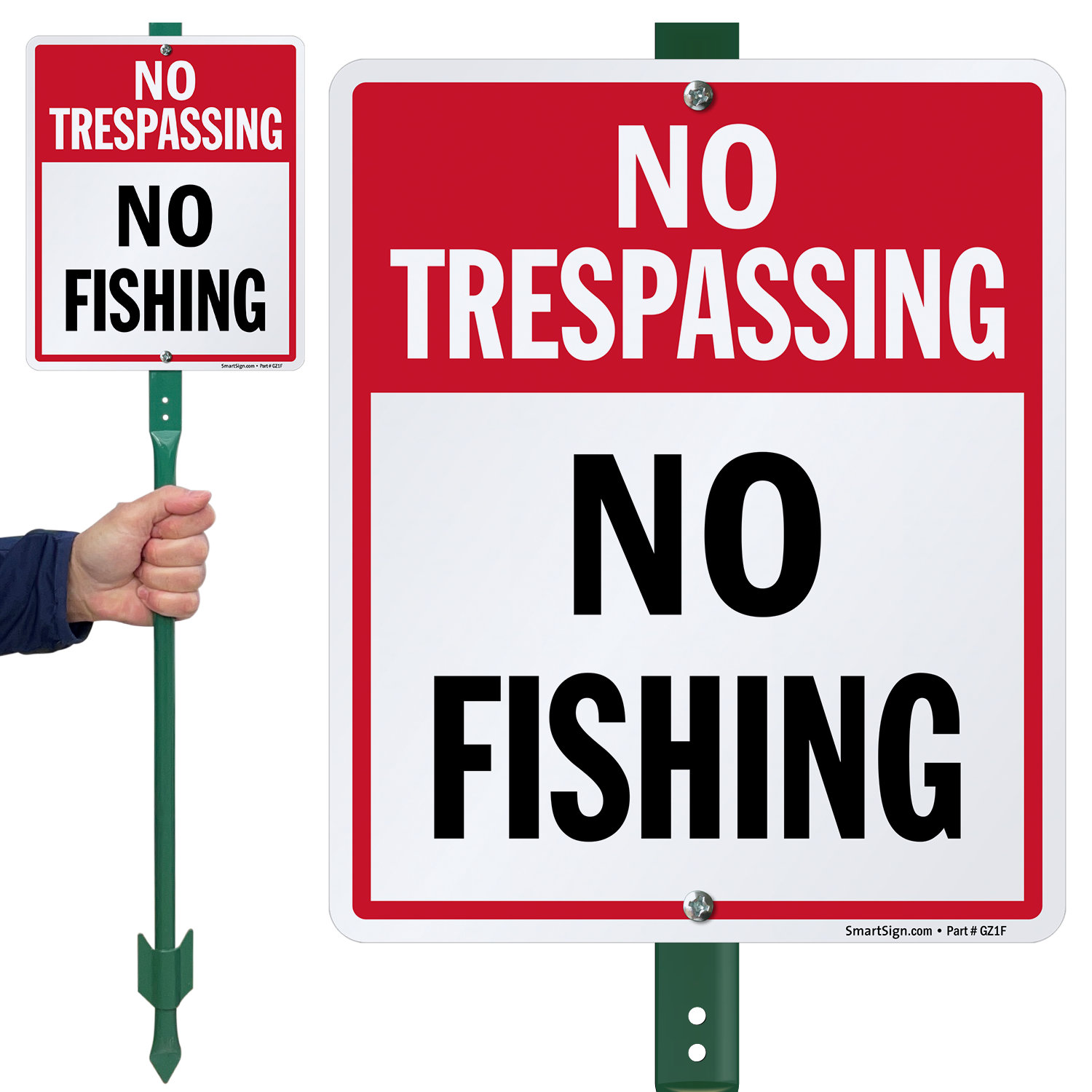 SmartSign No Fishing Sign And Stake Kit - Wayfair Canada