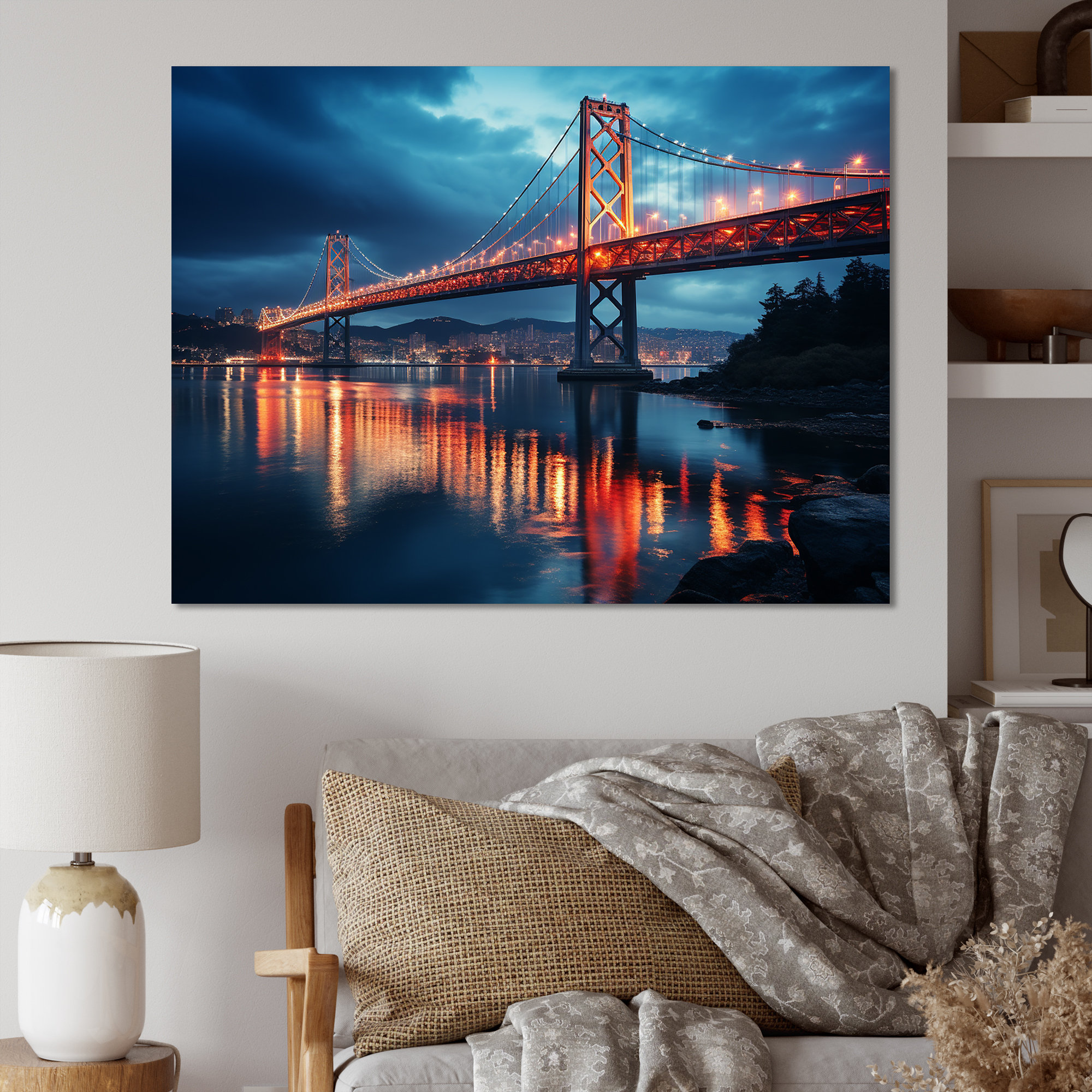 Winston Porter Panoramic Bridge Sunrise I - Bridges Wall Art | Wayfair