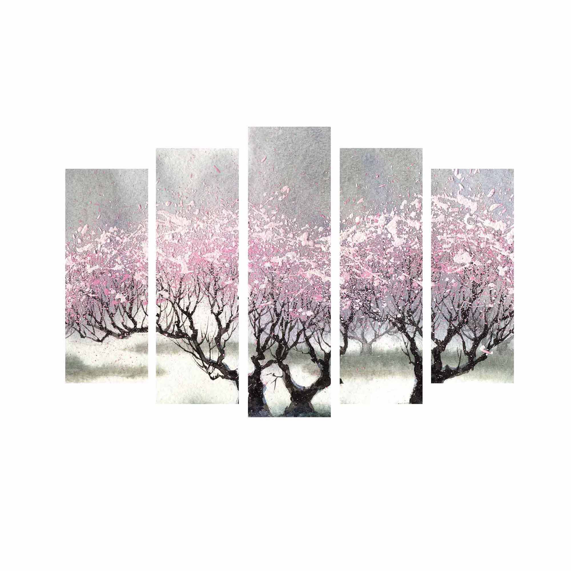 East Urban Home 5 Piece Wrapped Canvas Painting Print Set - Wayfair Canada