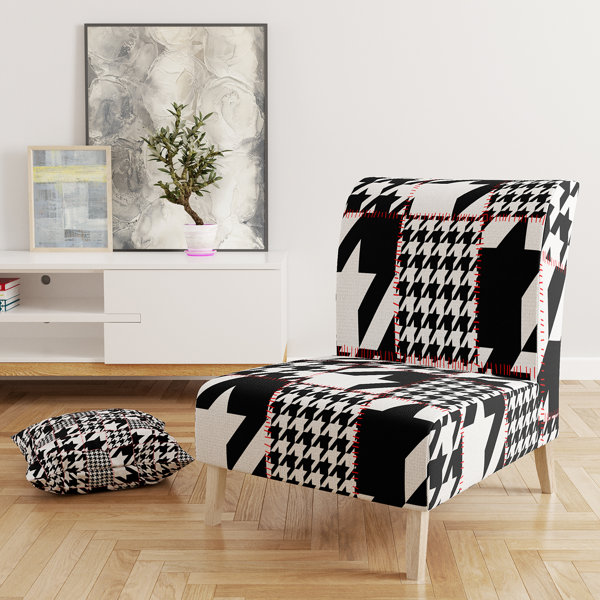 Houndstooth-accent-chair | Wayfair