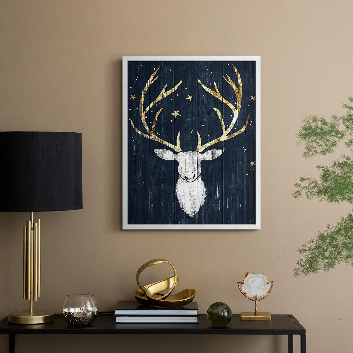 The Holiday Aisle® «Christmas Holiday Art LXI», reproduction encadrée ...