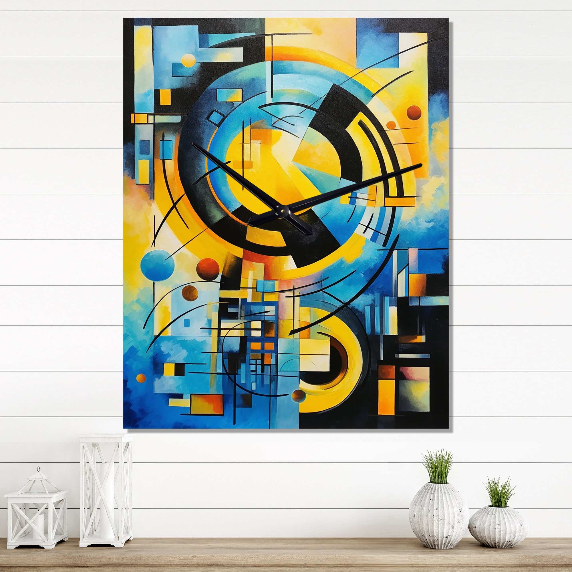 Latitude Run® Blue Ethereal Symmetry III - Abstract Shapes Very Wall ...