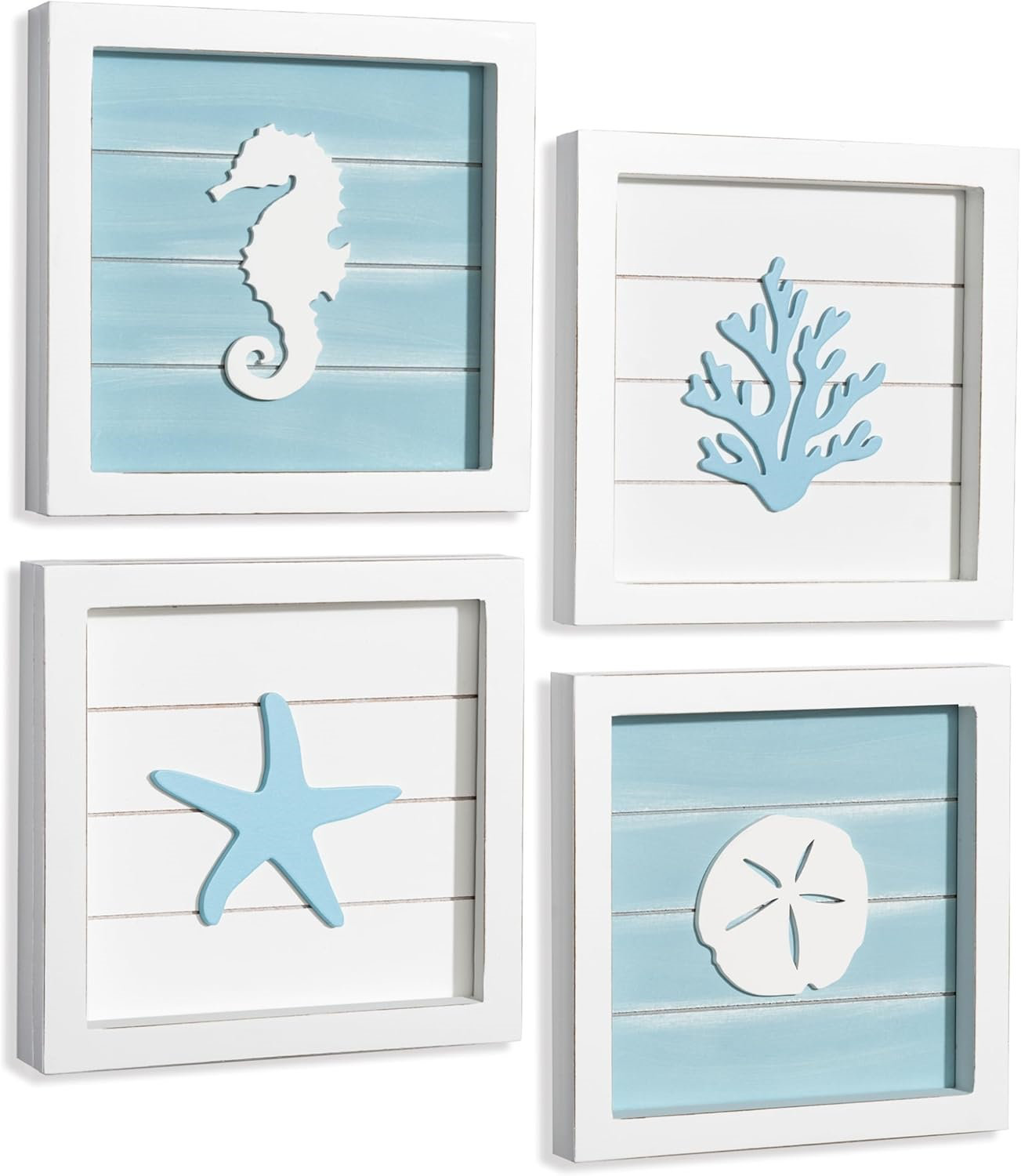 Beachcrest Home™ Ocean Beach Themed Room Decor (Framed Set Of 4 ...