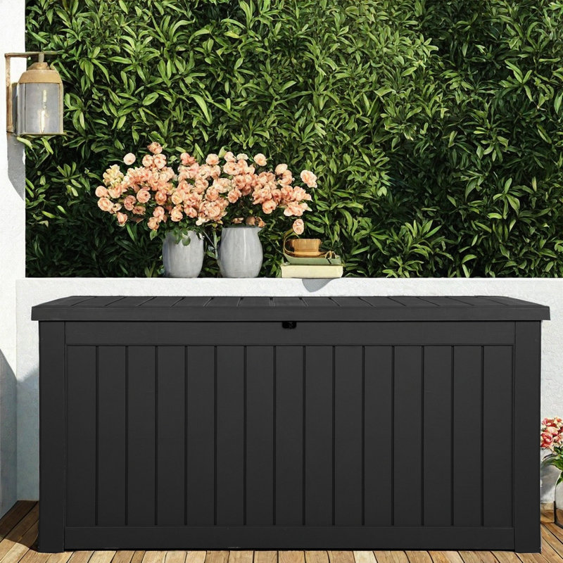 YITAHOME YITA 230 Gallons Water Resistant Resin Lockable Deck Box ...