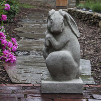 Campania International Rabbit on a Rock Statue & Reviews | Perigold