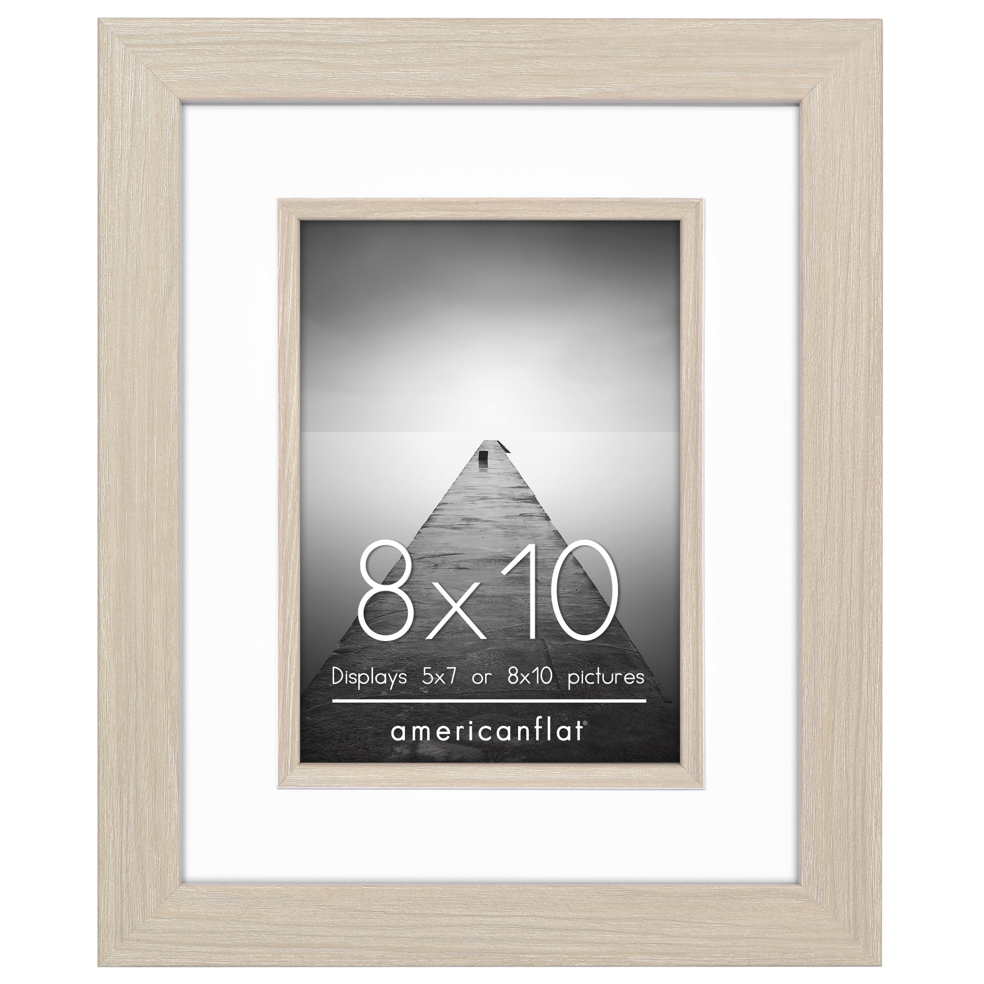 Americanflat Picture Frame With Decorative Inner Mat Accent - Statement ...