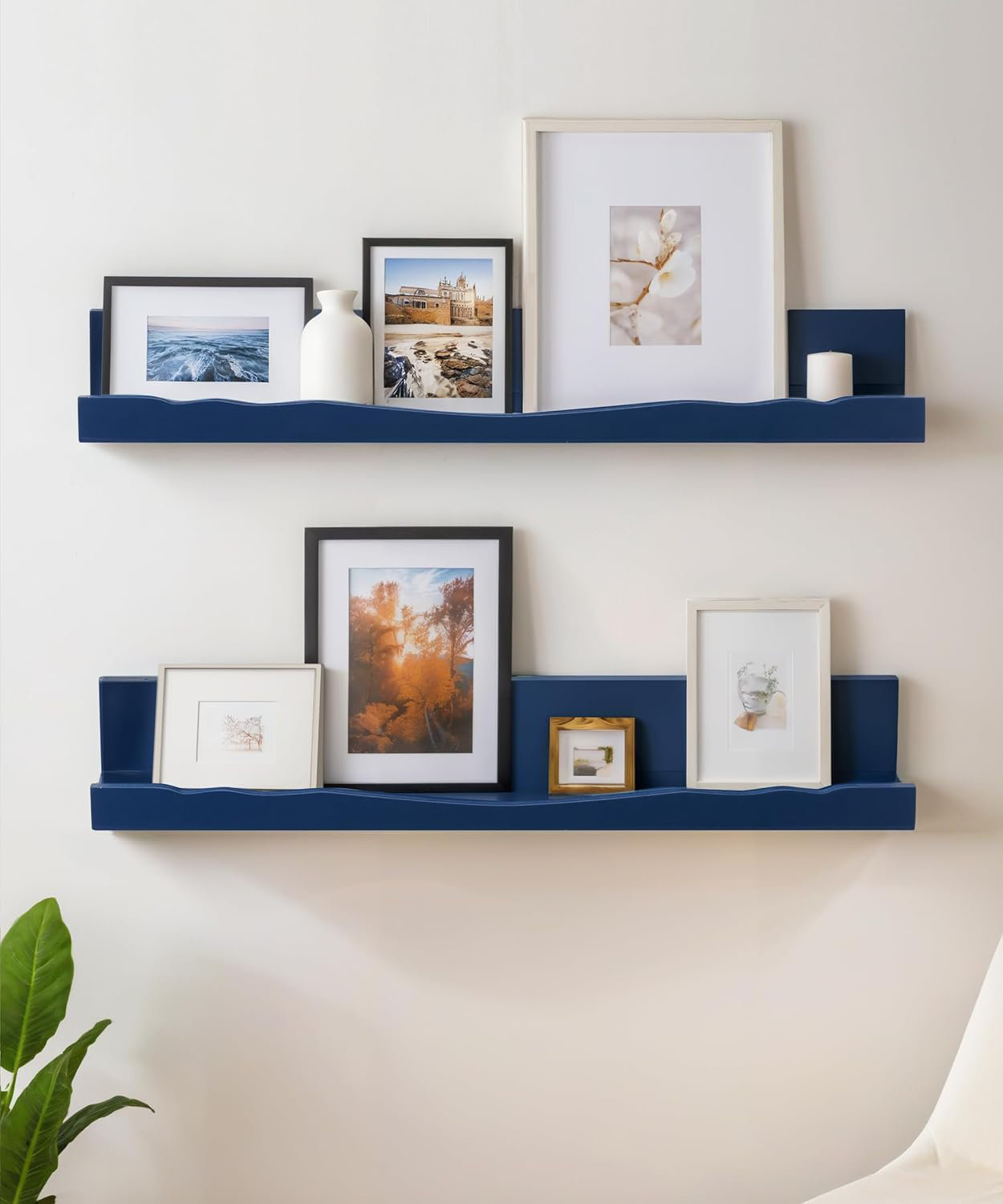 Sumgar Floating Shelves Blue for Wall Mounted Shelf Picture Ledge 24 ...