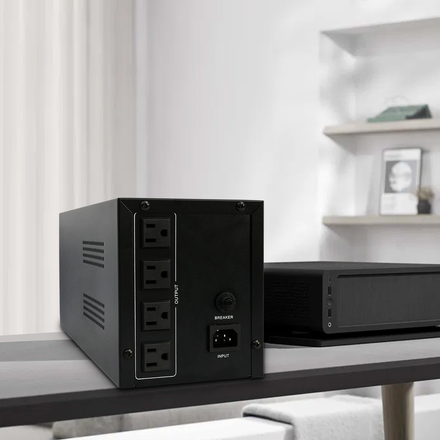 BAOKALER Backup UPS Power Supply 1200VA, 720W Battery Backup Power ...