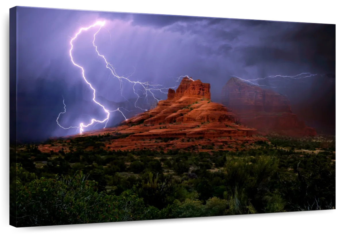 Millwood Pines Alvord Bell Rock Lightning Storm | Wayfair