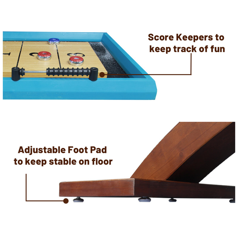 Beneouya Shuffleboard Table - For Family Recreational Game Rooms ...
