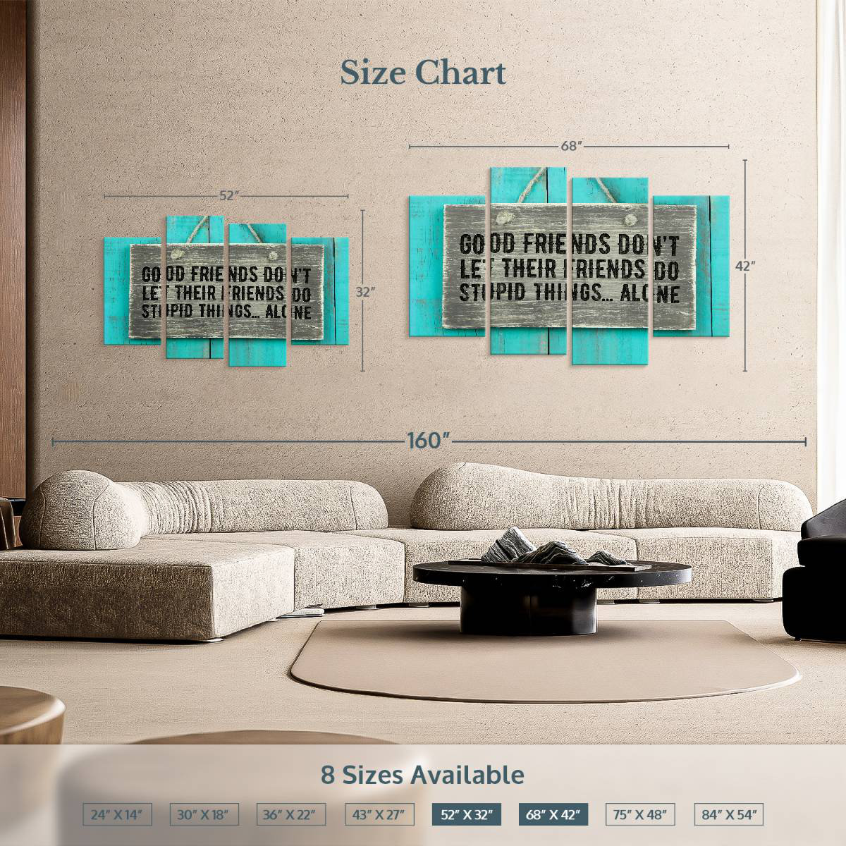 Ebern Designs Funny Good Friends Sign | Wayfair