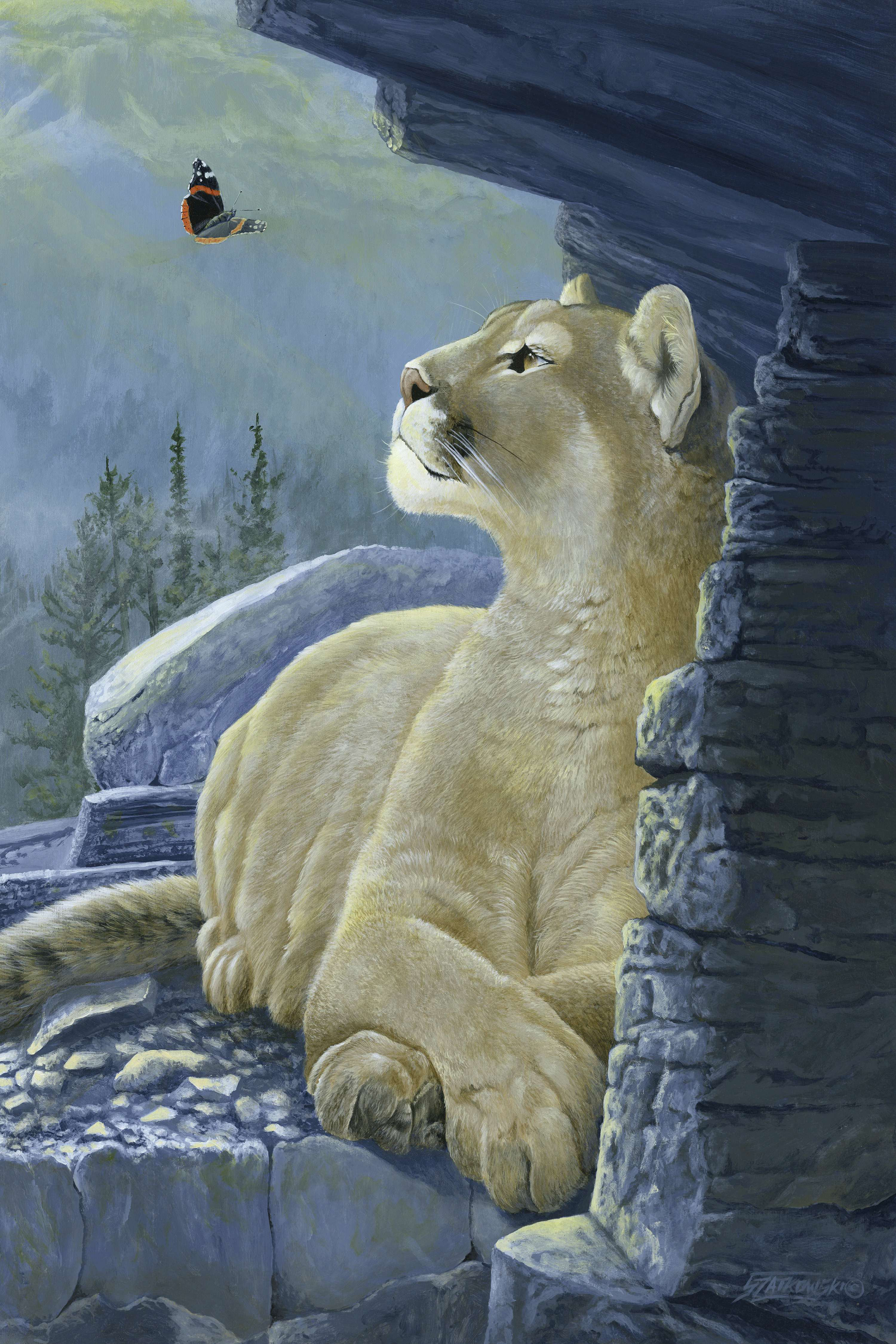 Bungalow Rose Passing Glance by Fred Szatkowski - Wrapped Canvas Print ...