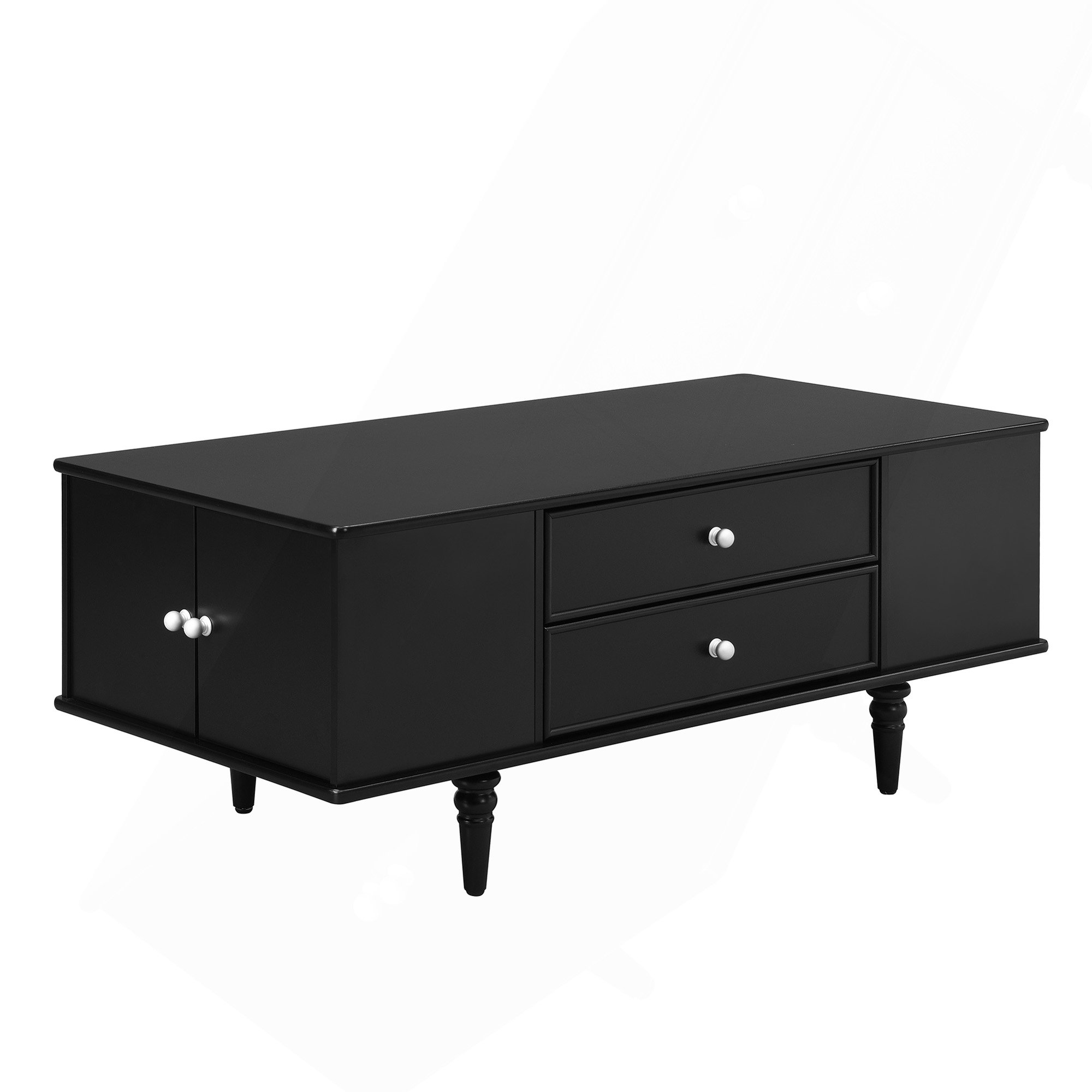 Latitude Run® Modern Rectangle Coffee Table With Four Drawers, Two Side ...