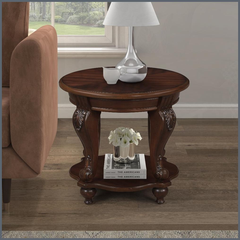 Ophelia & Co. Antique Distressed Round Coffee Table – Solid Rubber Wood ...