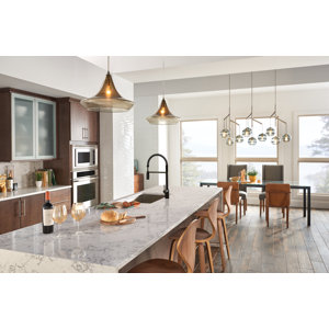 5923SRS Moen Align One Handle Spring Kitchen Faucet, Modern Single Hole ...