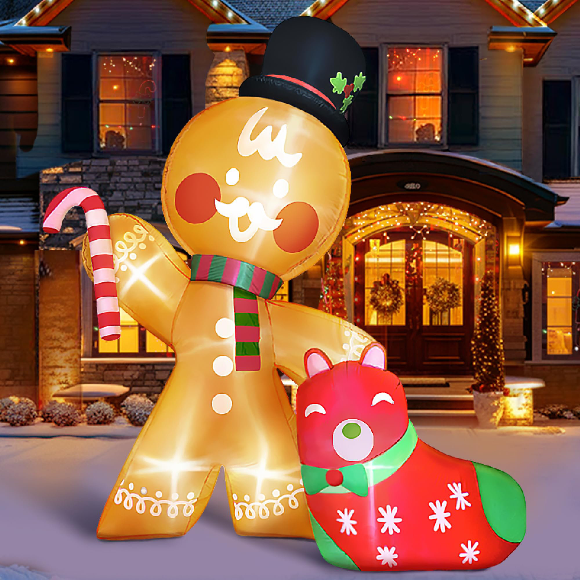 The Holiday Aisle® Christmas Inflatable Outdoor Decoration For Yard ...