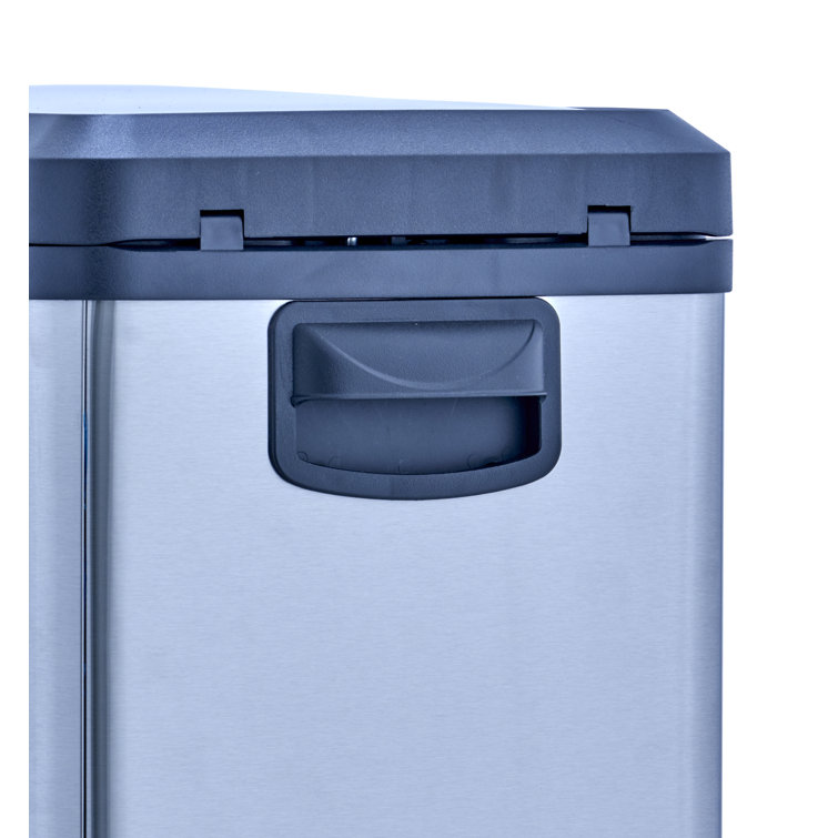 Superio Stainless Steel Garbage Pail - 10 Litre / 2.6 Gallon Narrow ...