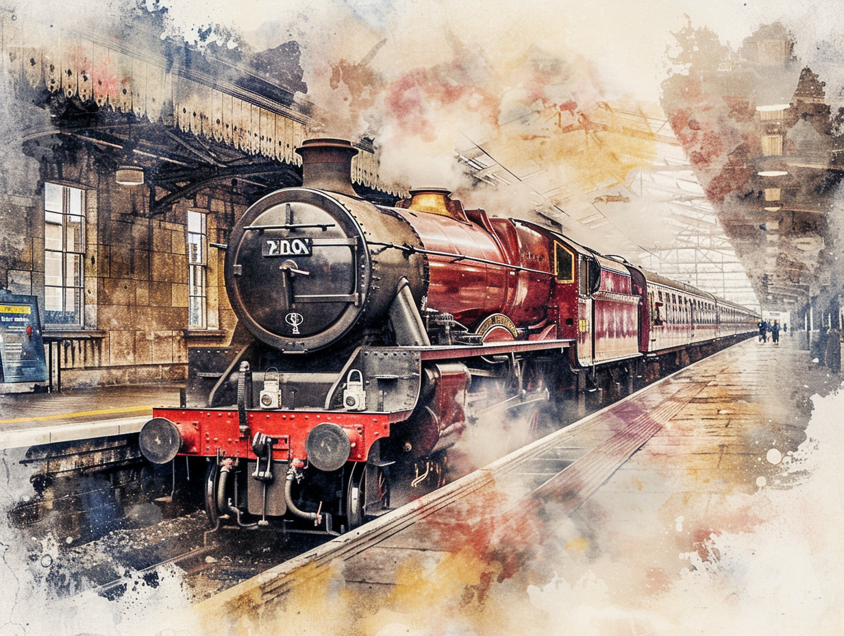 VisionDecor Train Window Curtains Transportation Vintage travel Drapes ...