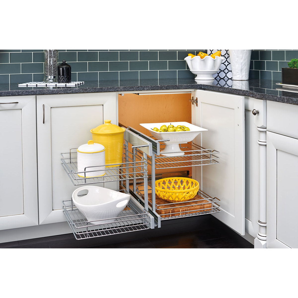 Rev-A-Shelf Pull Out Blind Corner Kitchen Cabinet Organizer & Reviews ...