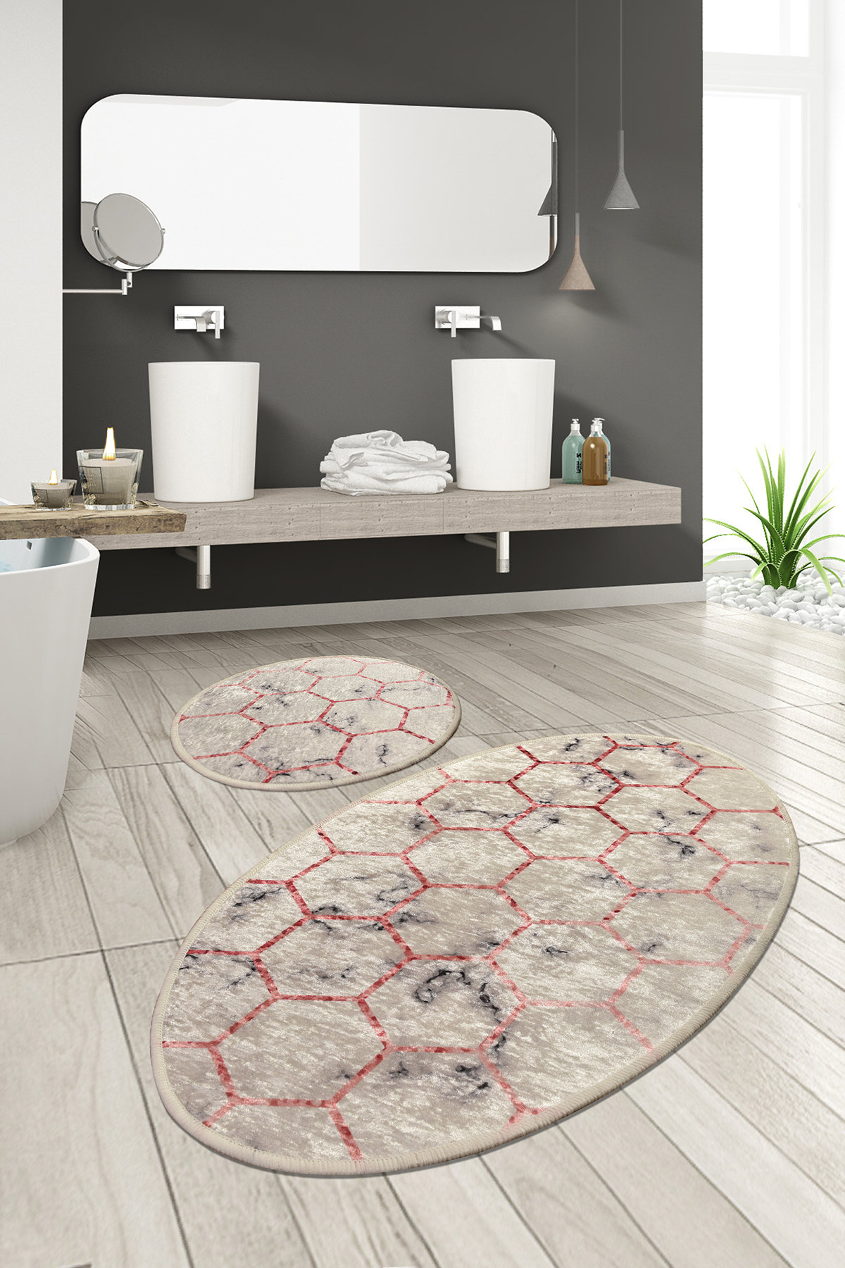 East Urban Home 2 Piece Bathroom Rug Set | Wayfair