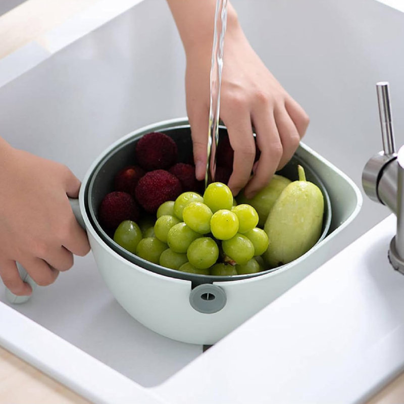 SORMIA Rotating Kitchen Colander Set | Wayfair